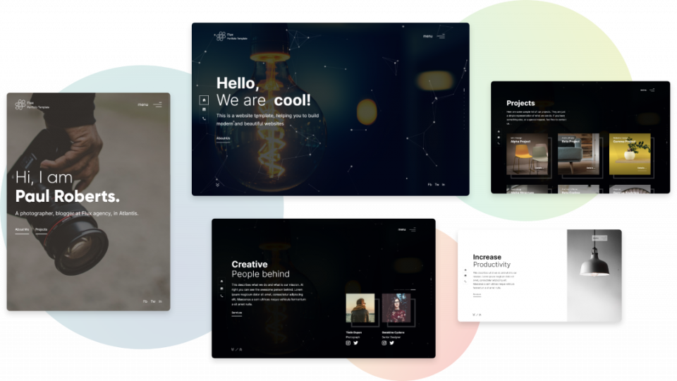 Smoothux - Beautiful portfolio website template by Highhay