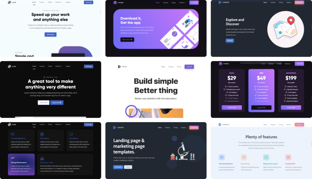 Cutekit Pages - Beautiful landing pages and web pages by Highhay